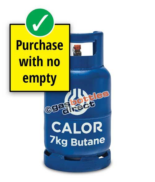 7kg Butane Calor Gas Bottle - New Full Cylinder - Gas Bottles Horsham